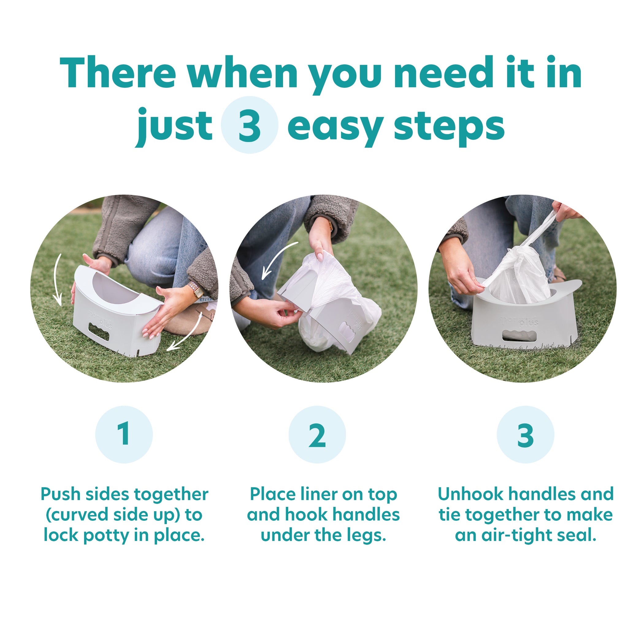 Potette® Fold 'N' Go Potty